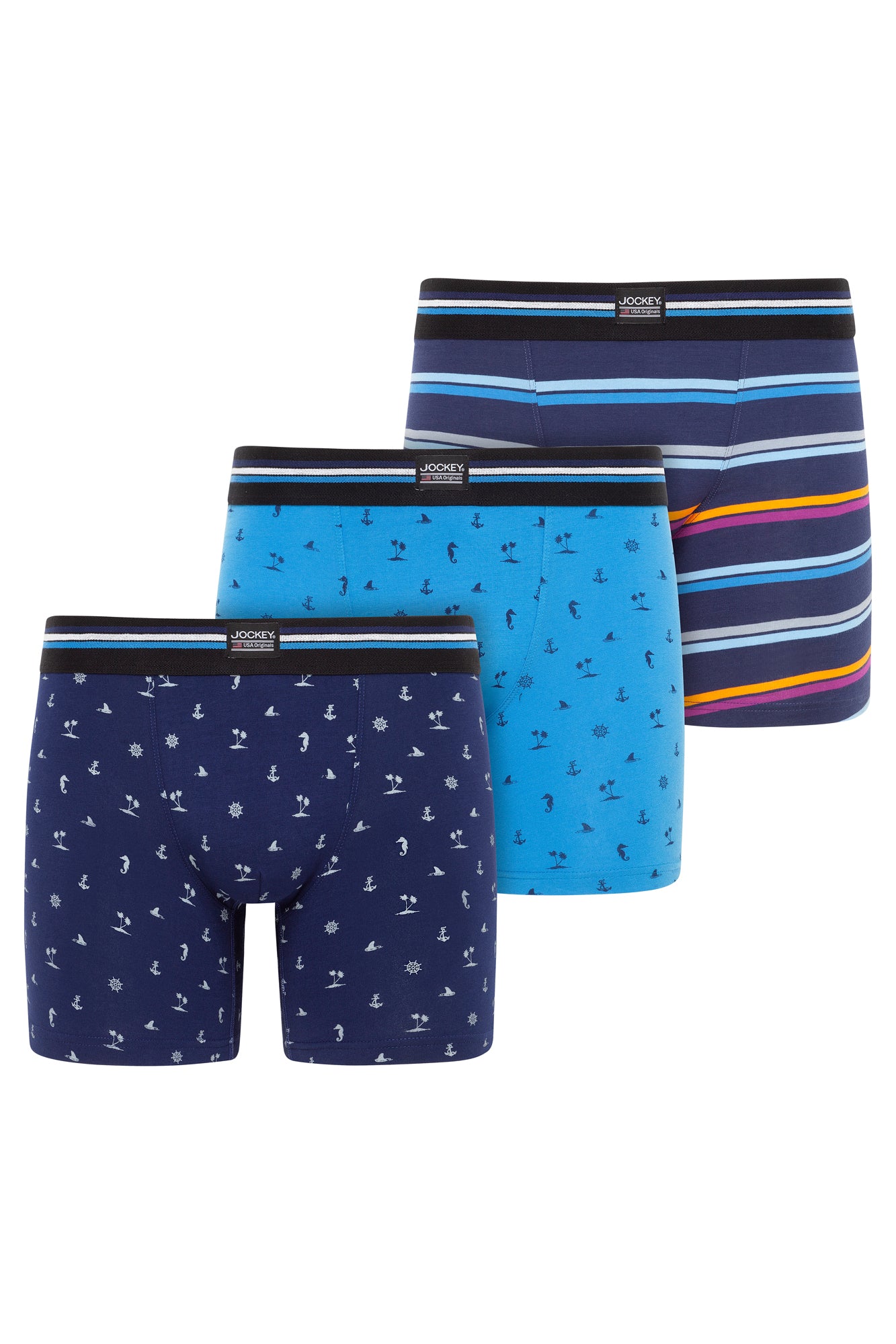 Jockey® Cotton Stretch Boxer Trunk 3 Pack | JOCKEY UK