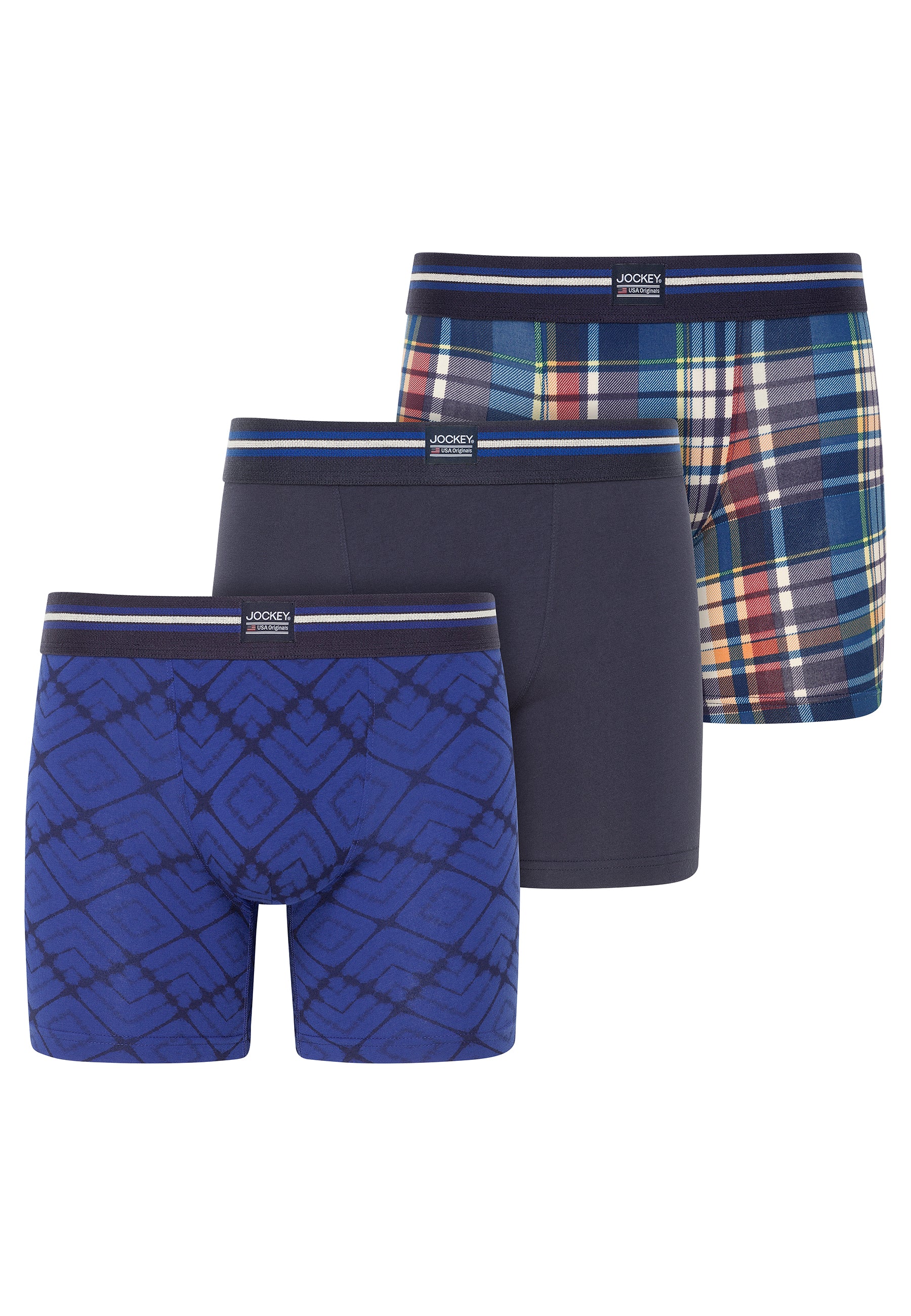 Jockey® Cotton Stretch Boxer Trunk 3 Pack | JOCKEY UK